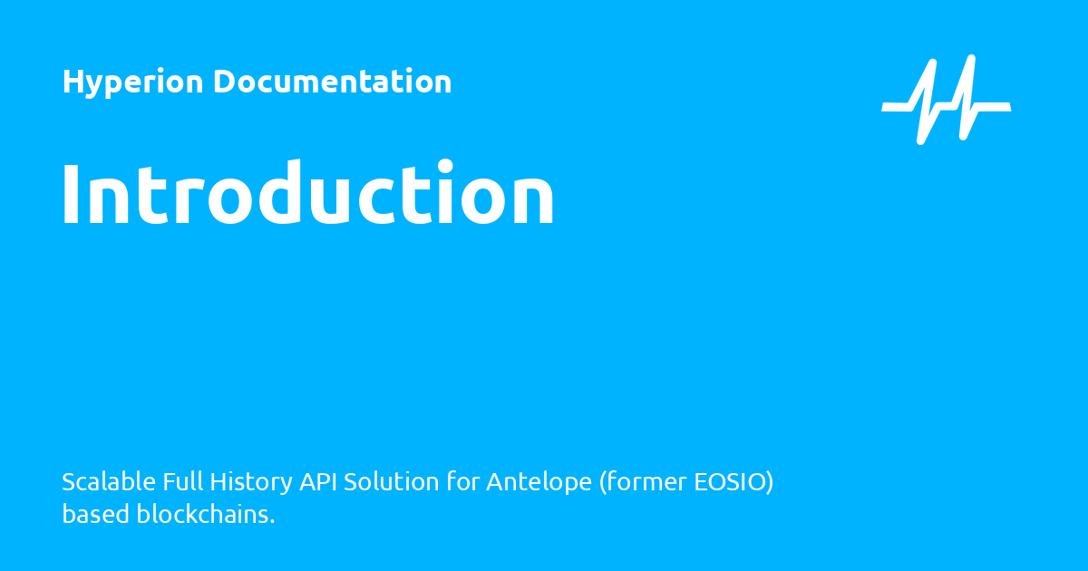 Introduction - Hyperion Documentation