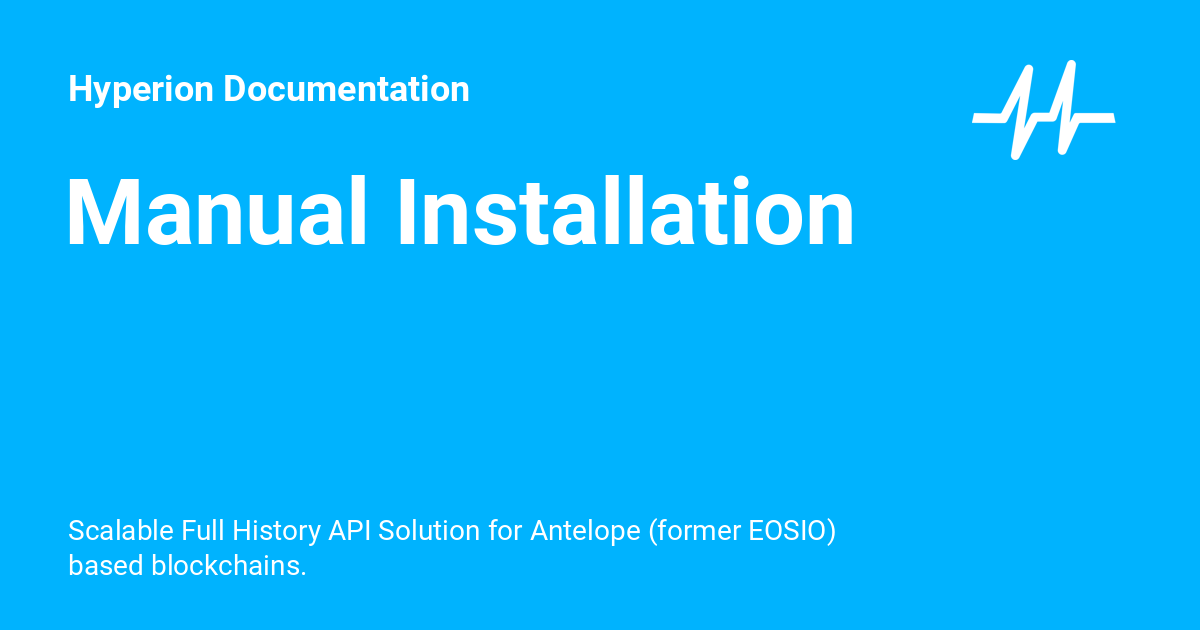 Manual Installation - Hyperion Documentation